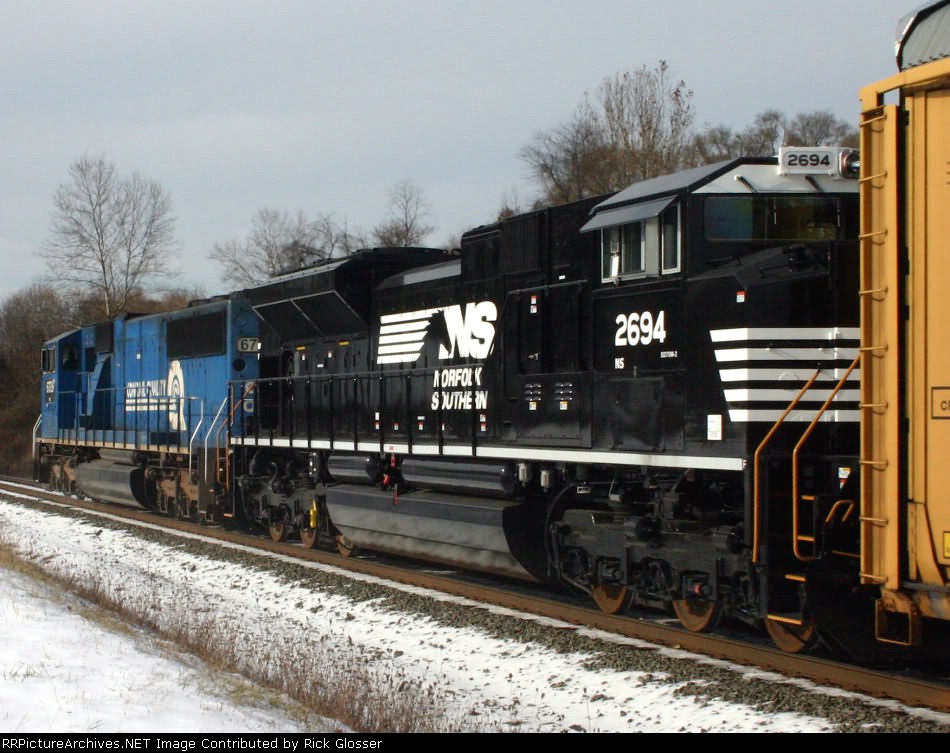 Going Away Shot of EMD SD70M-2 #2694